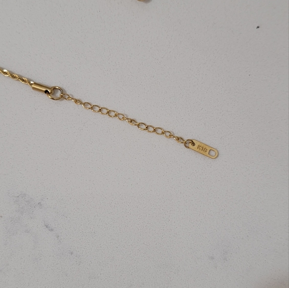 Jewelry | New 18k Gold Sunflower Necklace On Rope Chain | Poshmark